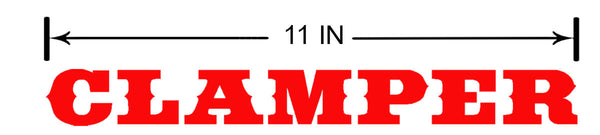11 INCH CLAMPER WINDOW STICKER – Wreck'n Ball Enterprises