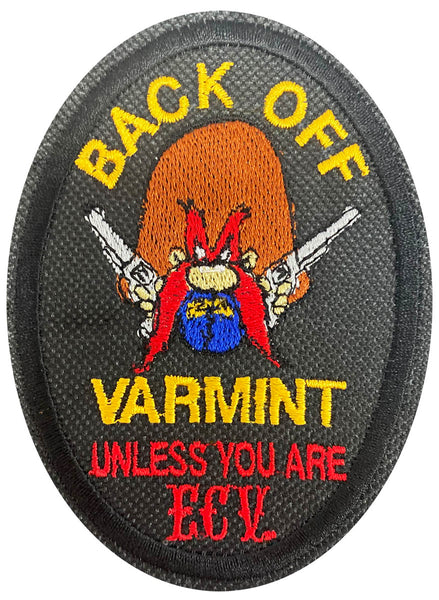 Yosemite Sam Back Off Patch. – Wreck'n Ball Enterprises