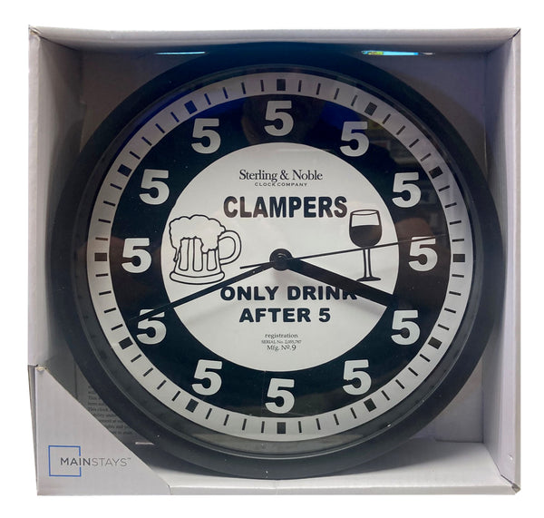 9 INCH Clampers Man Cave clock. – Wreck'n Ball Enterprises