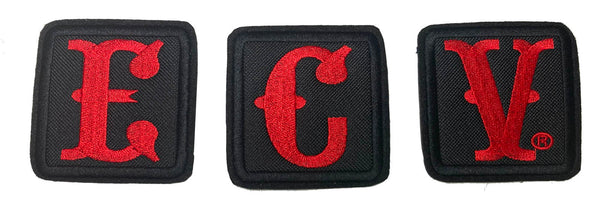 3 inch E, C,V single patches – Wreck'n Ball Enterprises