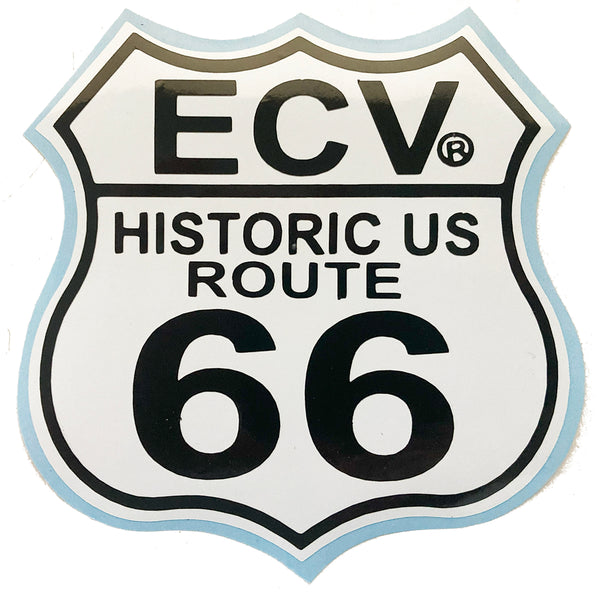Historic 66 ECV. Highway sign sticker – Wreck'n Ball Enterprises