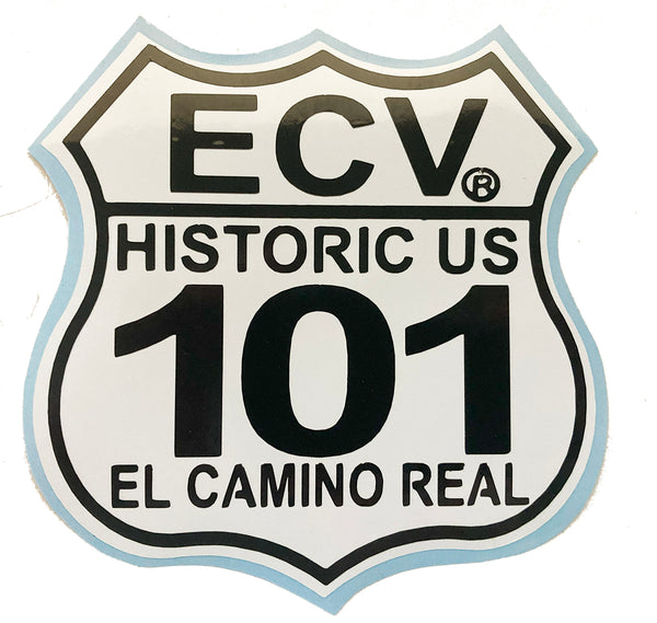 Historic 101 ECV. Highway sign sticker – Wreck'n Ball Enterprises