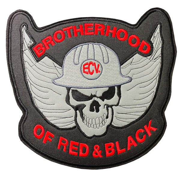 Gray & Black 11 inch Brotherhood Patch. – Wreck'n Ball Enterprises