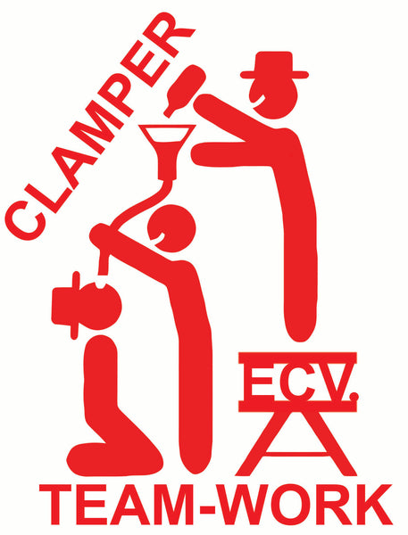 CLAMPER TEAM-WORK STICKER – Wreck'n Ball Enterprises
