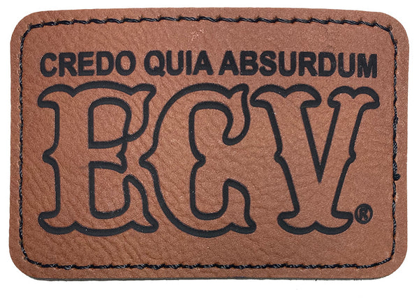 2X3 Leather ECV Patch – Wreck'n Ball Enterprises