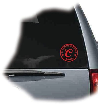 3 inch Red Clamper Brewing Company Window Sticker – Wreck'n Ball ...