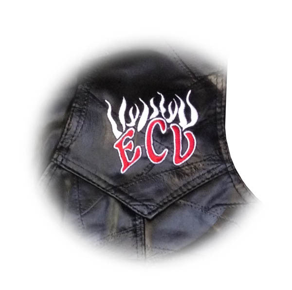 ECV Flaming Skull Leather Vest – Wreck'n Ball Enterprises