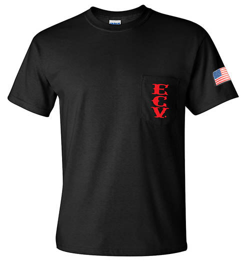 Black ECV Pocket Patriotic T-Shirt – Wreck'n Ball Enterprises