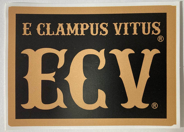 Gold 3X4 ECV sticker – Wreck'n Ball Enterprises