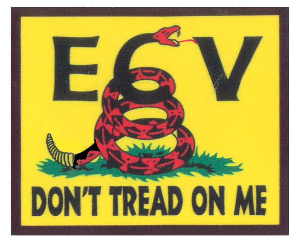 ECV Don't Tread on Me Sticker – Wreck'n Ball Enterprises
