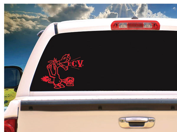 10 inch laughing ECV jackass window sticker – Wreck'n Ball Enterprises