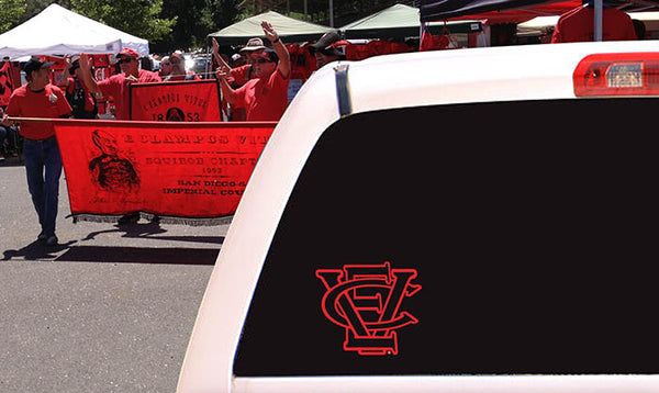 6 Inch Stacked ECV Red Window Sticker – Wreck'n Ball Enterprises