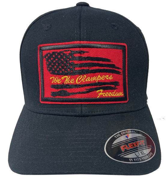 We The Clampers Freedom patch on a LG/XL Black Flex Fit – Wreck'n Ball ...